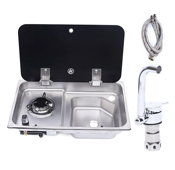 Euro-Grand Caravan Combination Cooktop Sink Burner LPG Gas Stove Hob ...